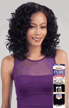 Milky Way PURE 100% Human Hair Weave Glam Roll Weave 14 Inch