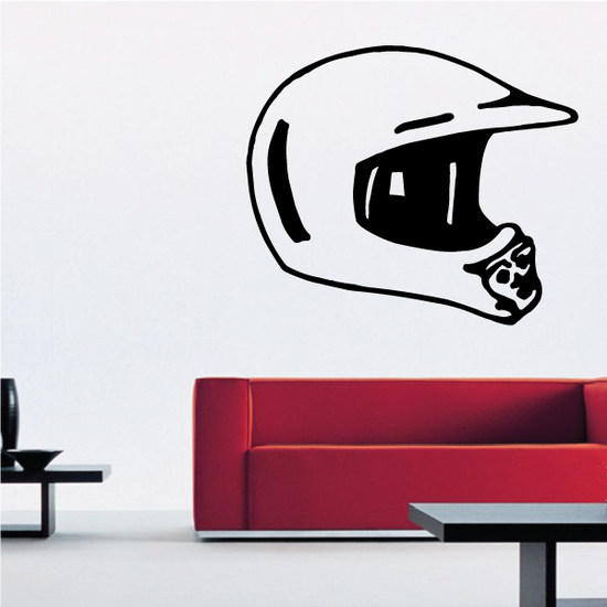 Simple Dirt Bike Helmet Decal