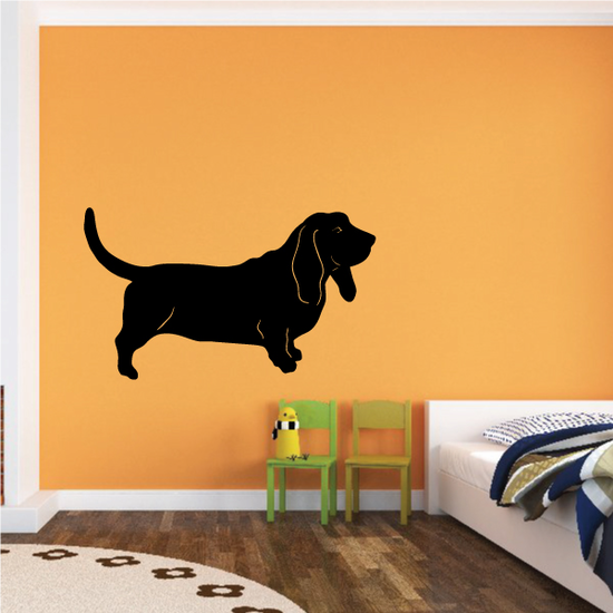 Walking Basset Hound Decal