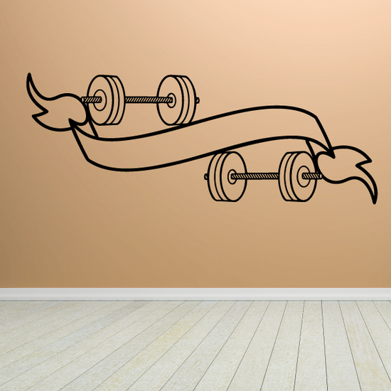 Weight Lifting Wall Decal - Vinyl Decal - Car Decal - CDS020