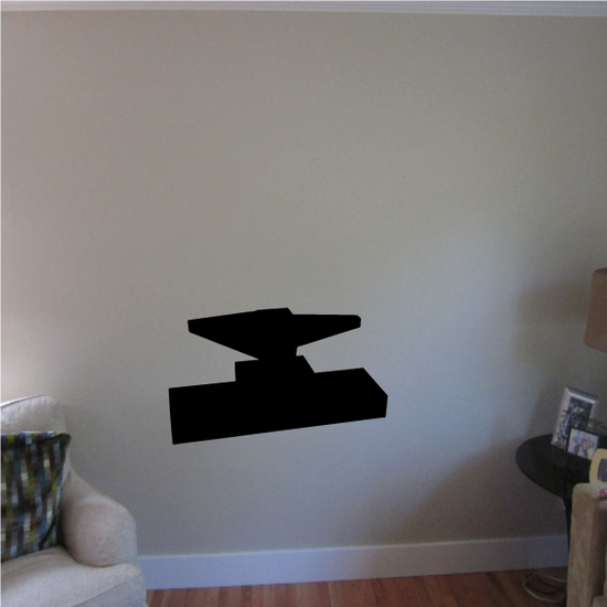 Anvil Tilted Left Silhouette Wall Decal