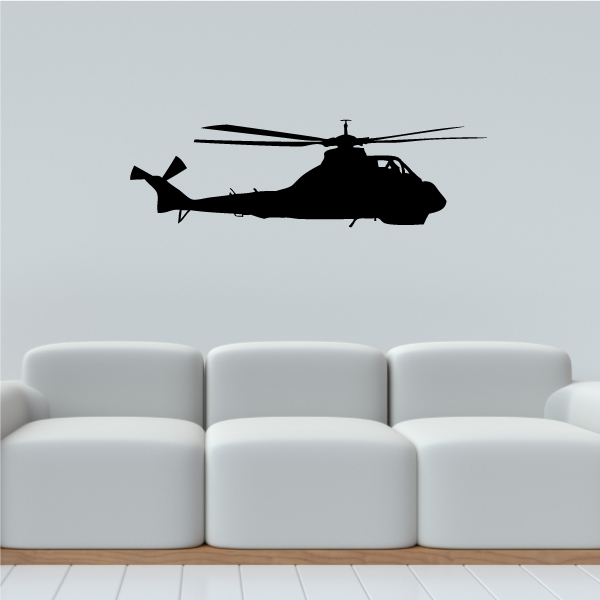 Military Attack Helicopter Decal