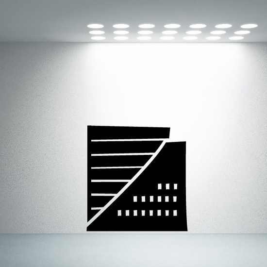 City Building Wall Decal - Vinyl Decal - Car Decal - BA014