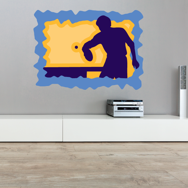 Ping Pong Wall Decal - Vinyl Sticker - Car Sticker - Die Cut Sticker ...