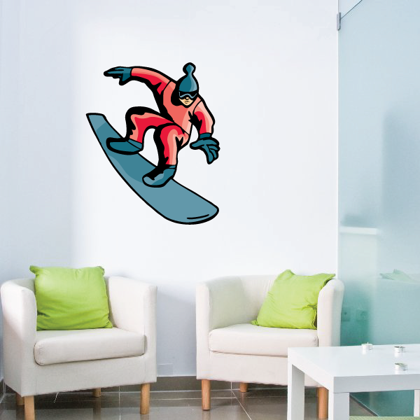 Snowboarding Wall Decal - Vinyl Sticker - Car Sticker - Die Cut Sticker ...