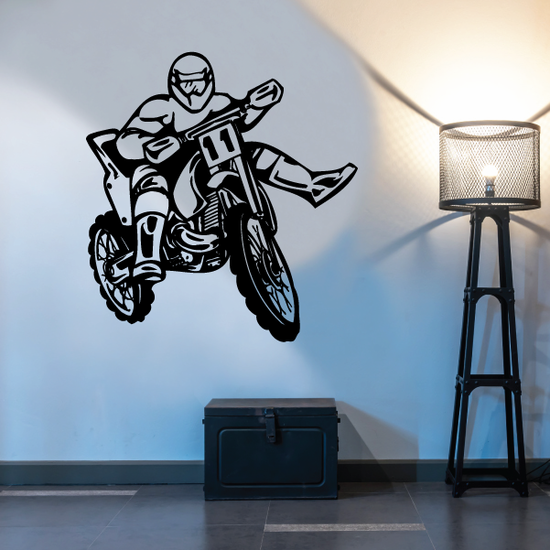 Number 11 Dirt Bike Decal