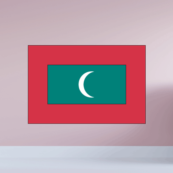Maldives Flag Sticker