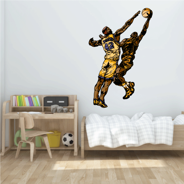 Basketball Wall Decal - Vinyl Sticker - Car Sticker - Die Cut Sticker ...