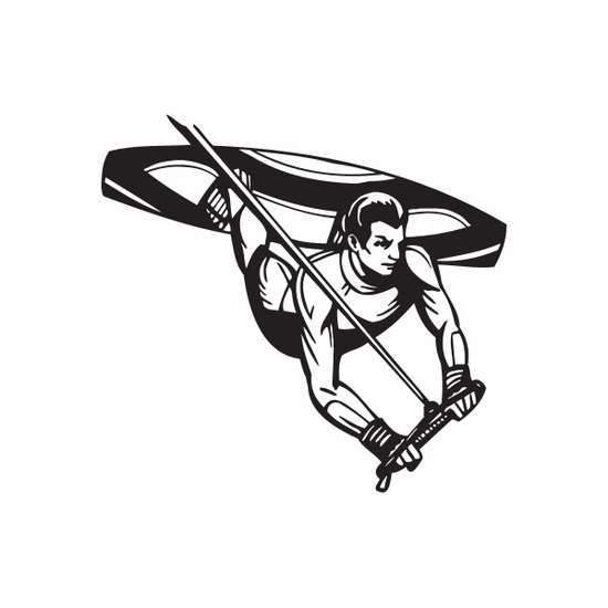 Wakeboarding Batwing Decal