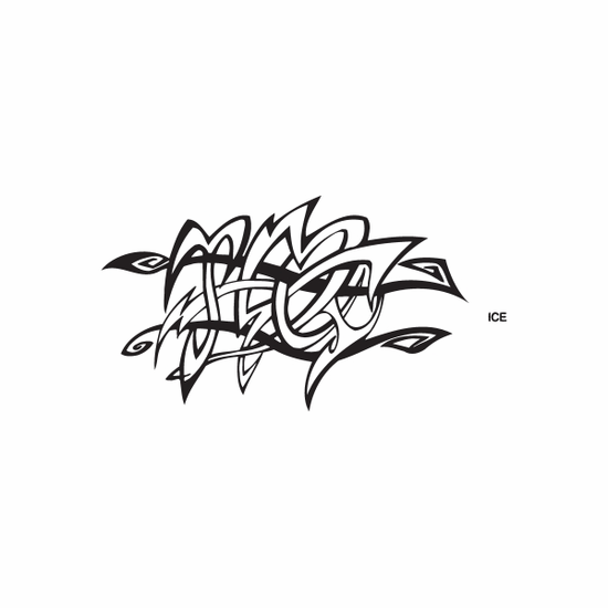 Ice Graffiti Decal
