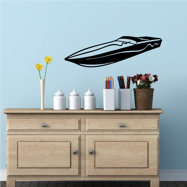 Long Speedboat Decal