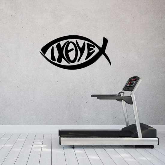 Ixoye Jesus Fish Decal