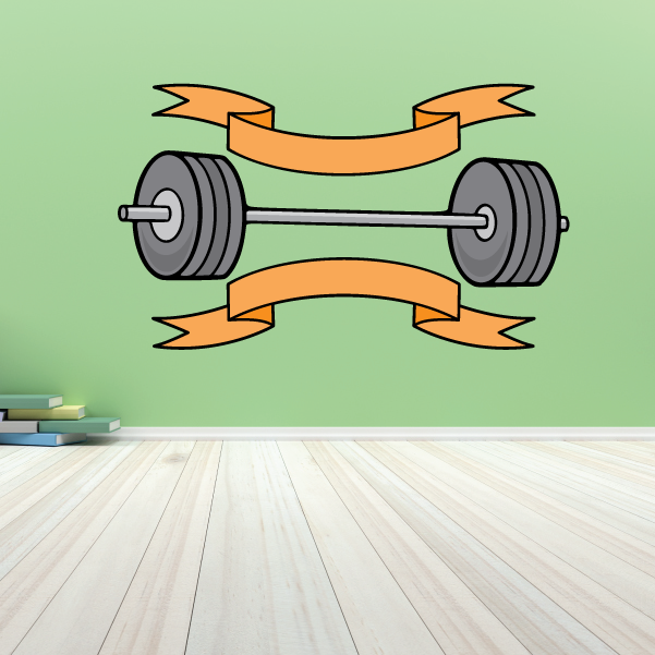 Weight Lifting Wall Decal - Vinyl Sticker - Car Sticker - Die Cut ...