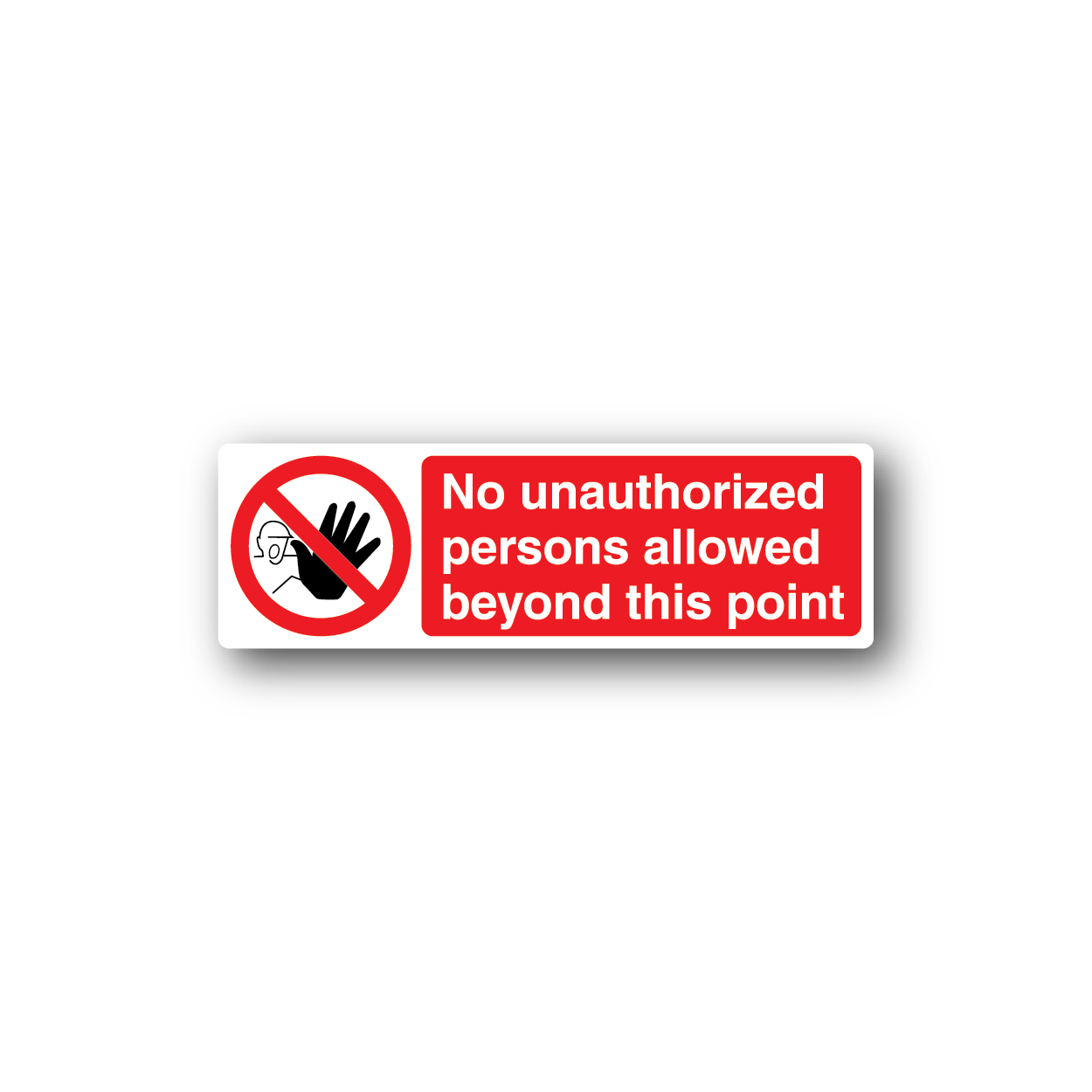NO Safety Sign Wall Decal - Vinyl Sticker - Car Sticker - Die Cut ...