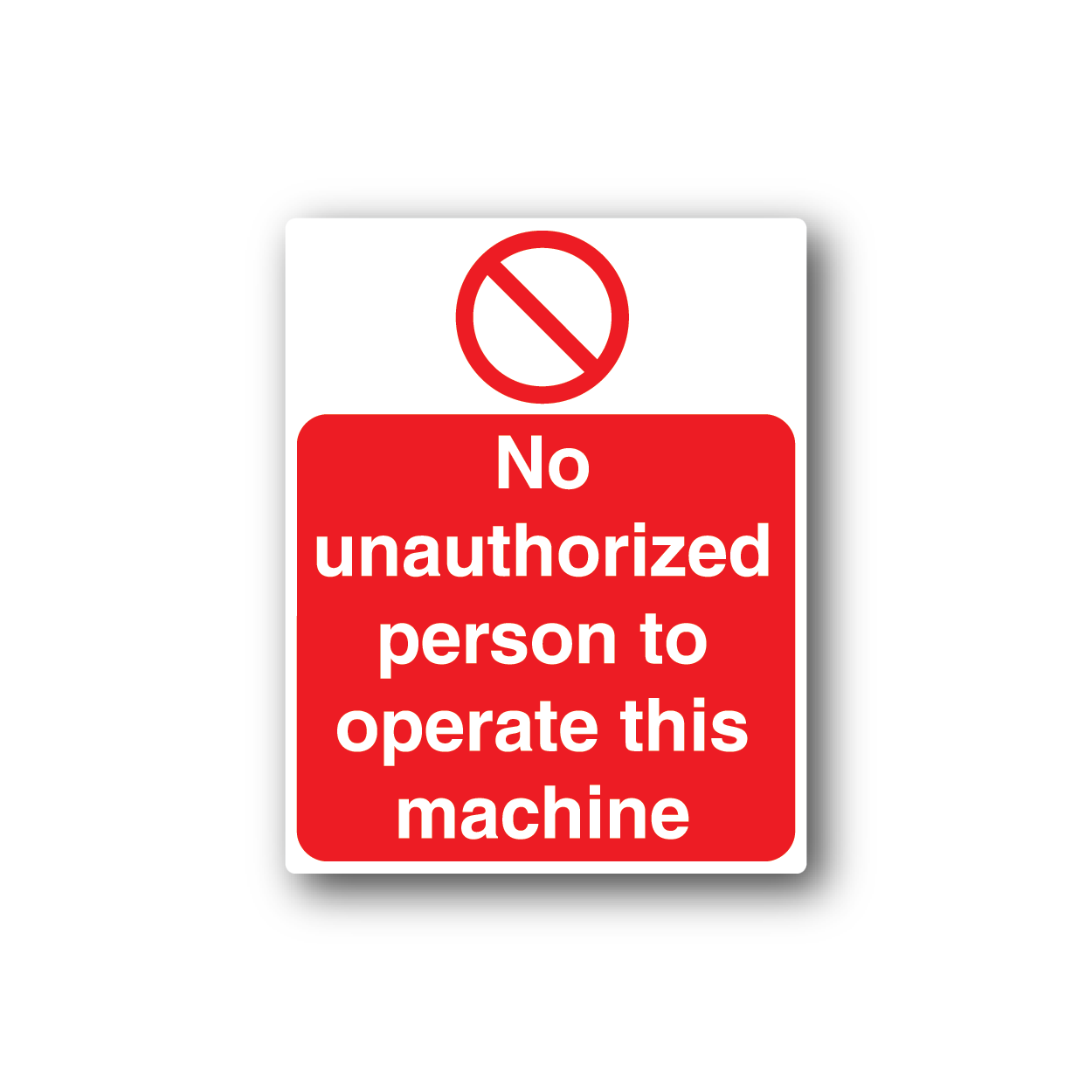 NO Safety Sign Wall Decal - Vinyl Sticker - Car Sticker - Die Cut ...