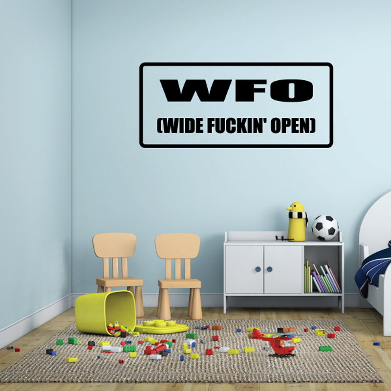 WFO wide fckin open Decal