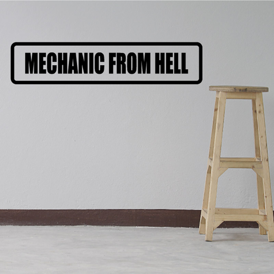 Mechanic from hell Decal