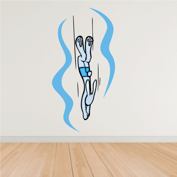 Diving Wall Decal - Vinyl Sticker - Car Sticker - Die Cut Sticker ...