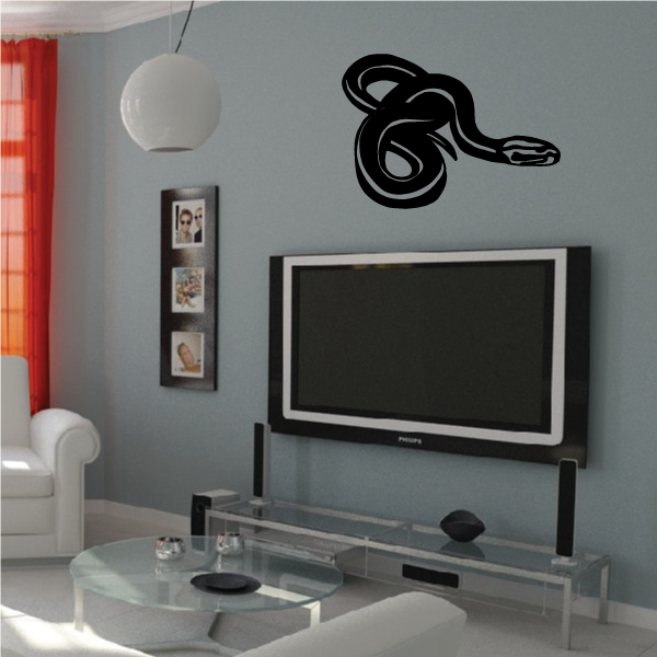 Curled Python Decal