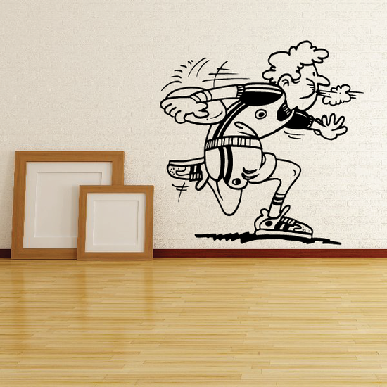 Track and field Wall Decal - Vinyl Decal - Car Decal - Bl025