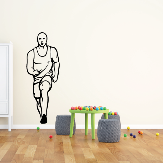 Track And Field Wall Decal - Vinyl Decal - Car Decal - CDS059