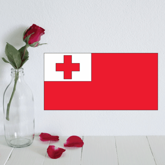 Tonga Flag Sticker