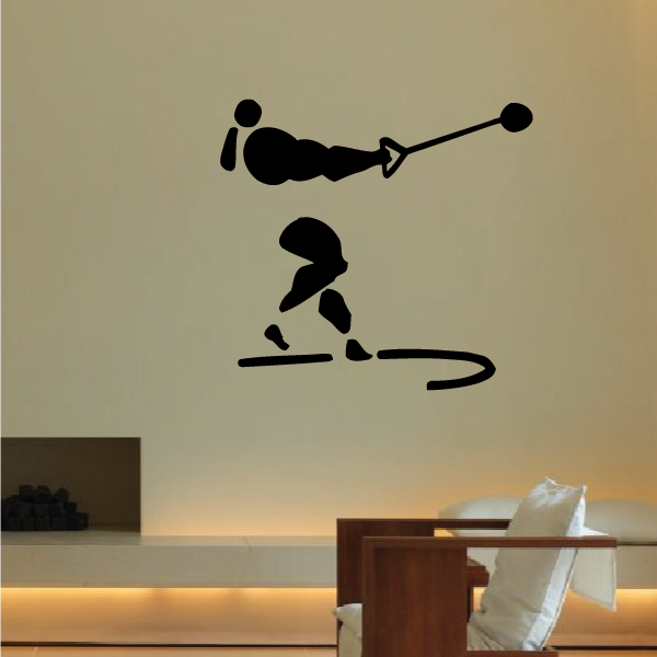 Track and field Wall Decal - Vinyl Decal - Car Decal - Bl053