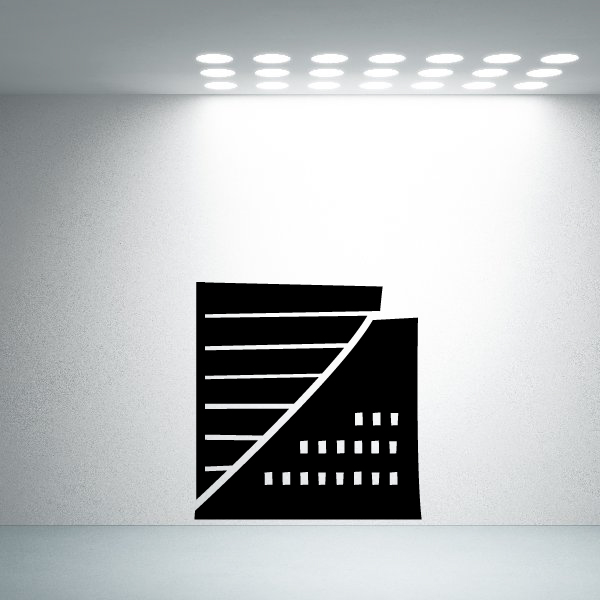 City Building Wall Decal - Vinyl Decal - Car Decal - BA014