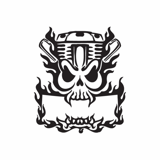 Chopper Wall Decal - Vinyl Decal - Car Decal - DC 115