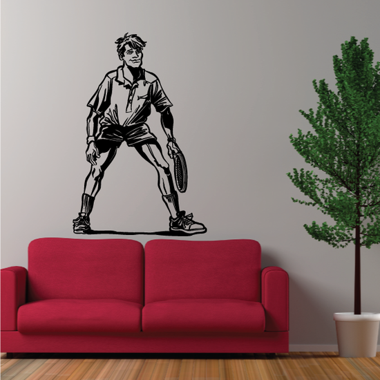 Tennis Wall Decal - Vinyl Decal - Car Decal - Bl016