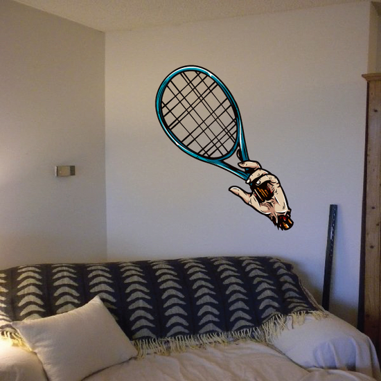 Tennis Racket Wall Decal - Vinyl Car Sticker - Uscolor007