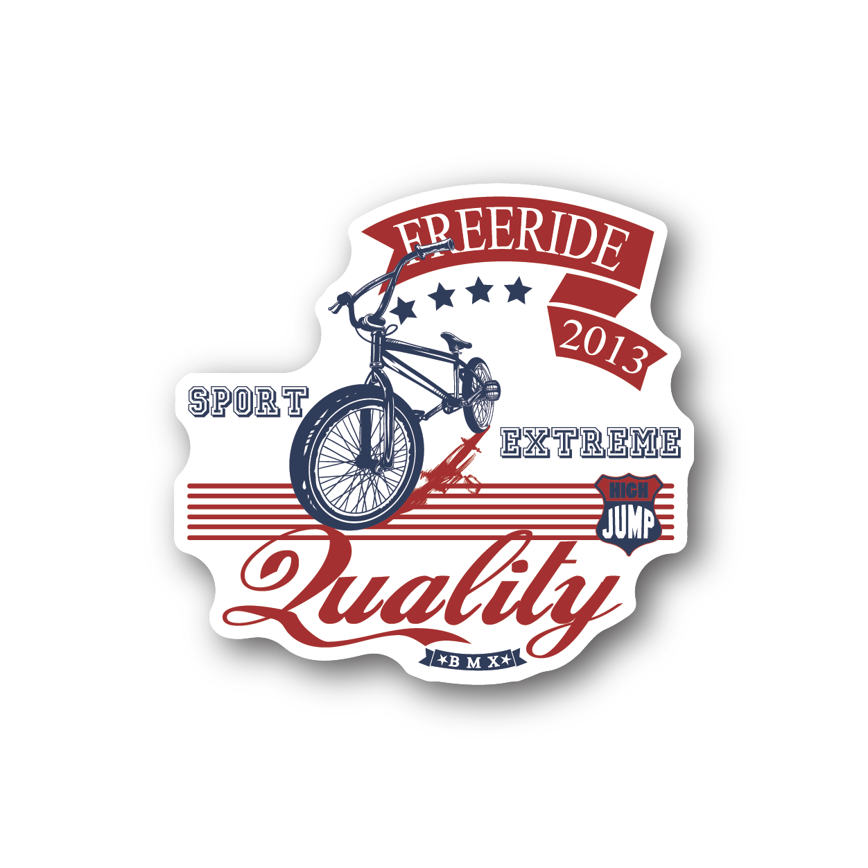 Free Ride Quality BMX Sticker