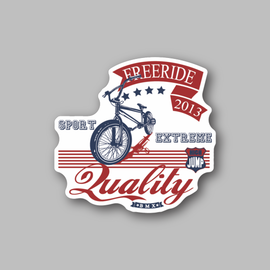 Free Ride Quality BMX Sticker