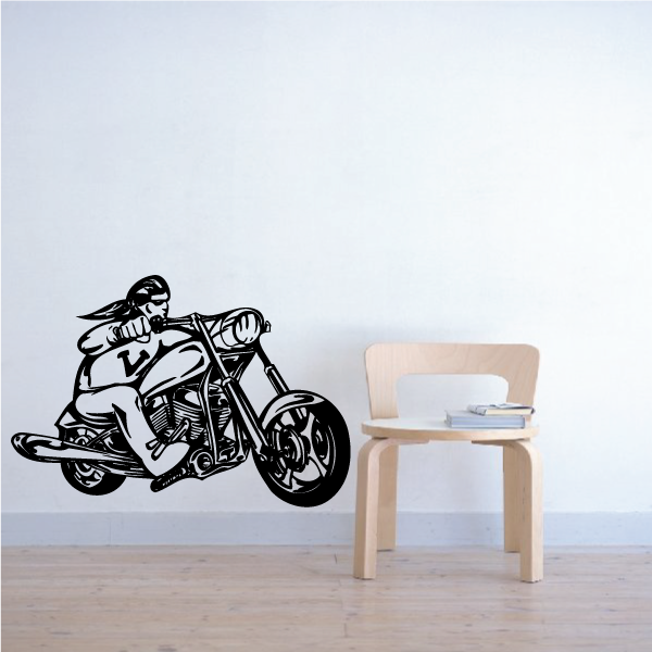 Chopper Wall Decal - Vinyl Decal - Car Decal - SM047