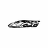 Lamborghini Countach Cartoon Decal