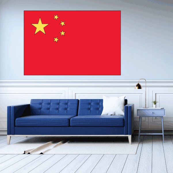 China Flag Sticker