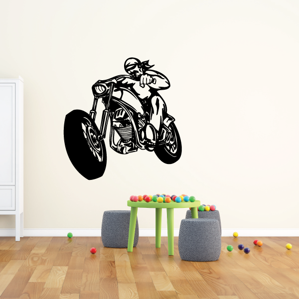 Chopper Wall Decal - Vinyl Decal - Car Decal - SM055