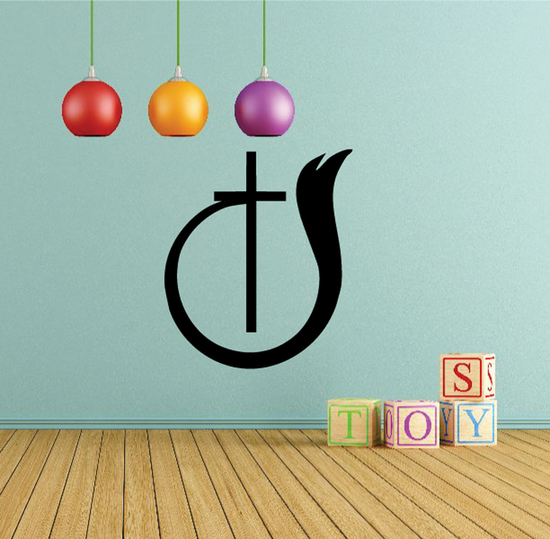 Anglican Cross Decal