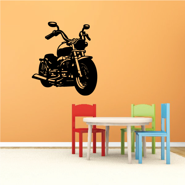 Motorcycle Wall Decal - Vinyl Decal - Car Decal - Large 007