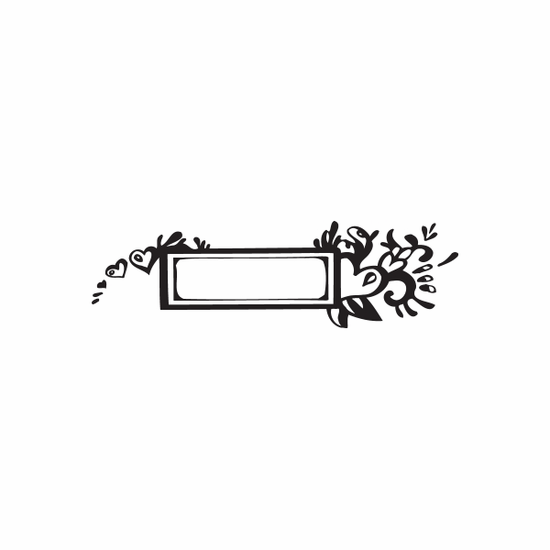 Flower Frame Wall Decal - Vinyl Decal - Car Decal - DC 8032