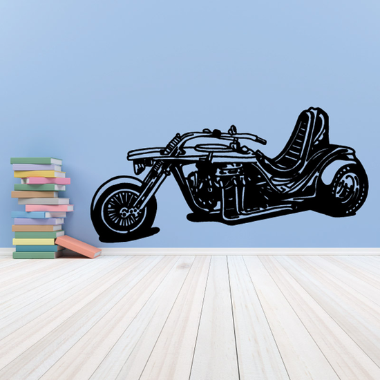 Motorcycle Wall Decal - Vinyl Decal - Car Decal - Cd002