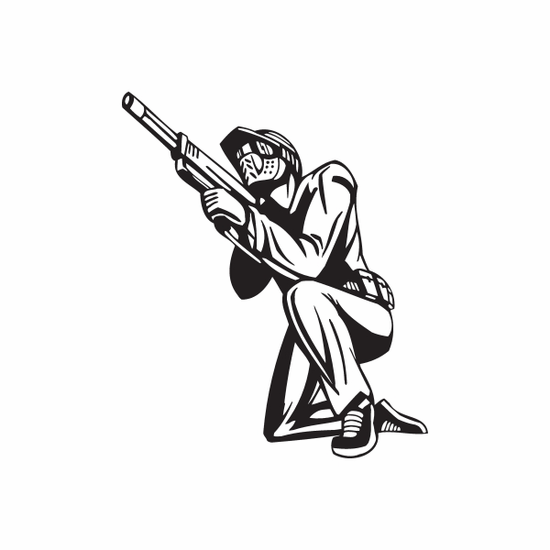 Paintball Wall Decal - Vinyl Decal - Car Decal - DC 018