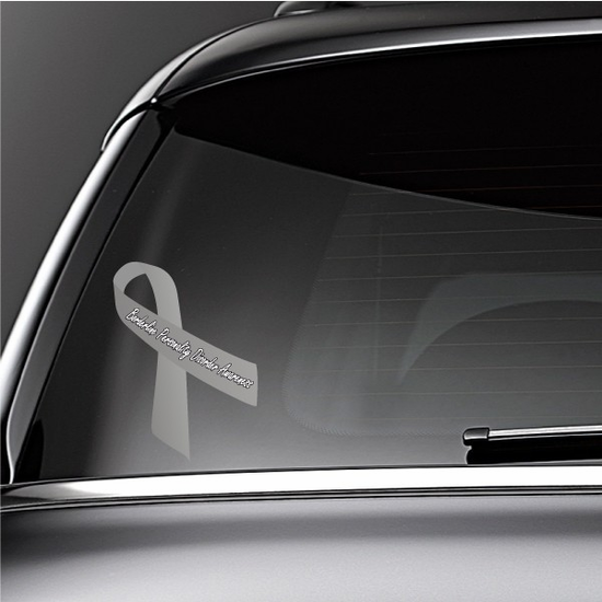 Borderline Personality Disorder Awareness Ribbon Vinyl Sticker