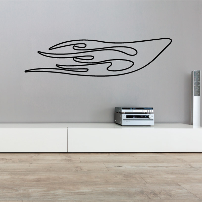 Fireball Ghost Flames Car Decal - Vinyl Decal - Wall Decal - CF183