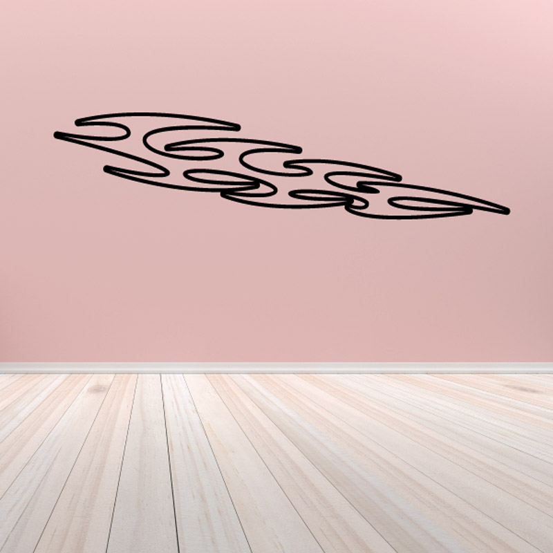 Twisted Ghost Flames Car Decal - Vinyl Decal - Wall Decal - CF234