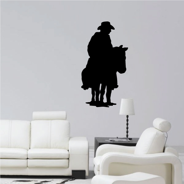 Cowboy Wall Decal - Vinyl Decal - Car Decal - 118