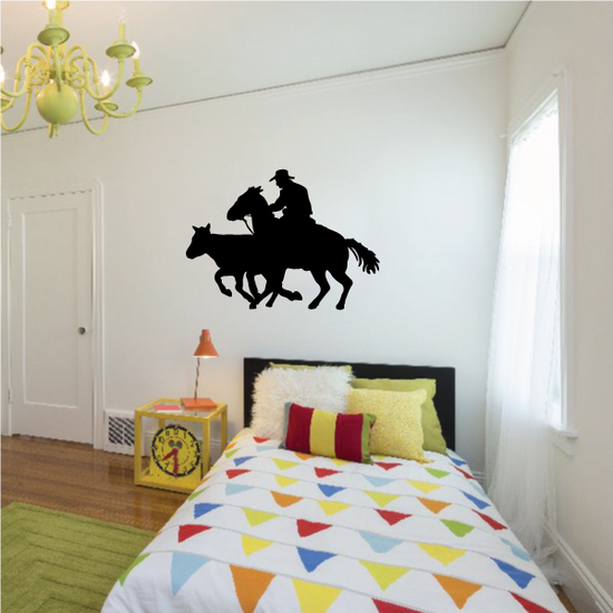 Cowboy Wall Decal - Vinyl Decal - Car Decal - 200