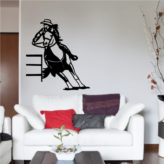 Bull Riding Wall Decal - Vinyl Decal - Car Decal - 015