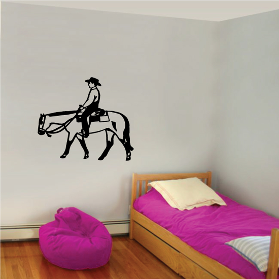 Bull Riding Wall Decal - Vinyl Decal - Car Decal - 056