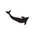 Dolphin Swimming Sideways Silhouette Decal